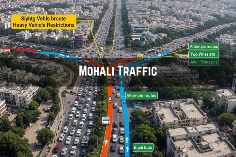 Mohali Traffic: DC Komal Mittal Proposes Heavy Vehicle Restriction