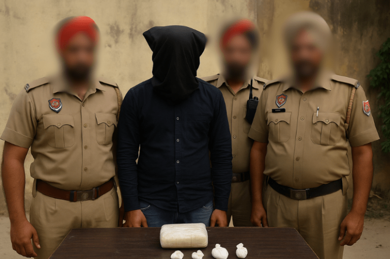 Big Drug Bust in Khanna: 1-Kilogram Heroin Seized and 4 Arrested