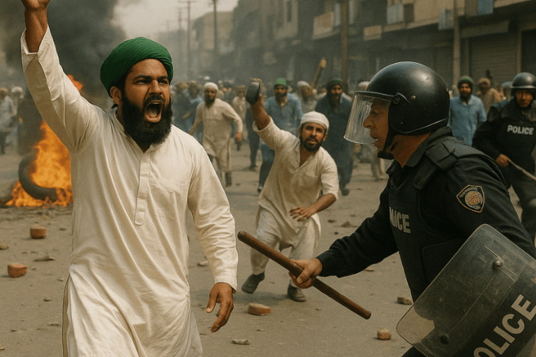 Violence Erupts in Lahore Amid Tensions with TLP and Police